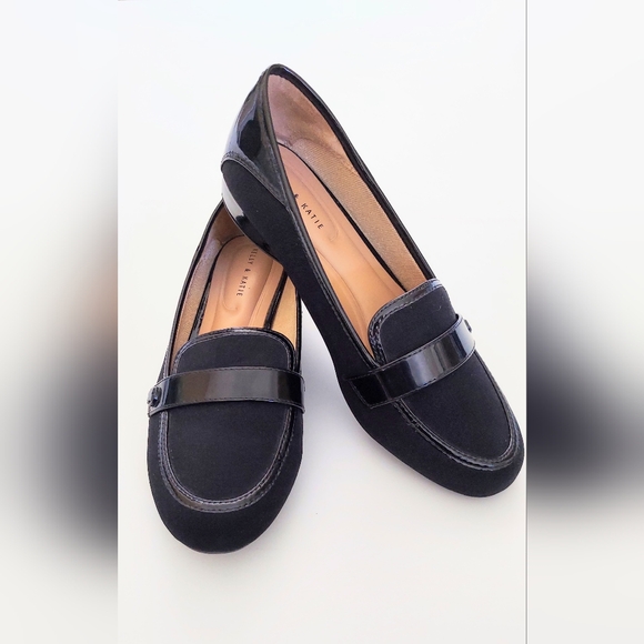 Kelly & Katie | Shoes | Kelly Katie Black Slip On Round Toe Loafers ...